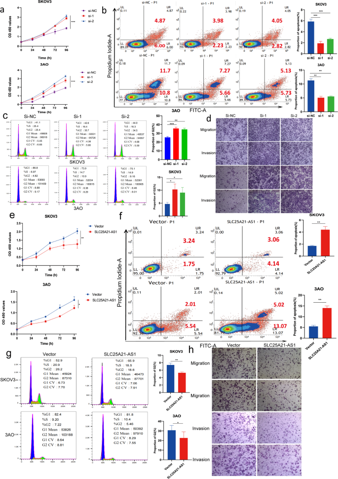 长链非编码RNA SLC25A21-AS1通过特异性诱导PTBP3降解抑制上皮性卵巢癌发展-文献解析 - 生知库